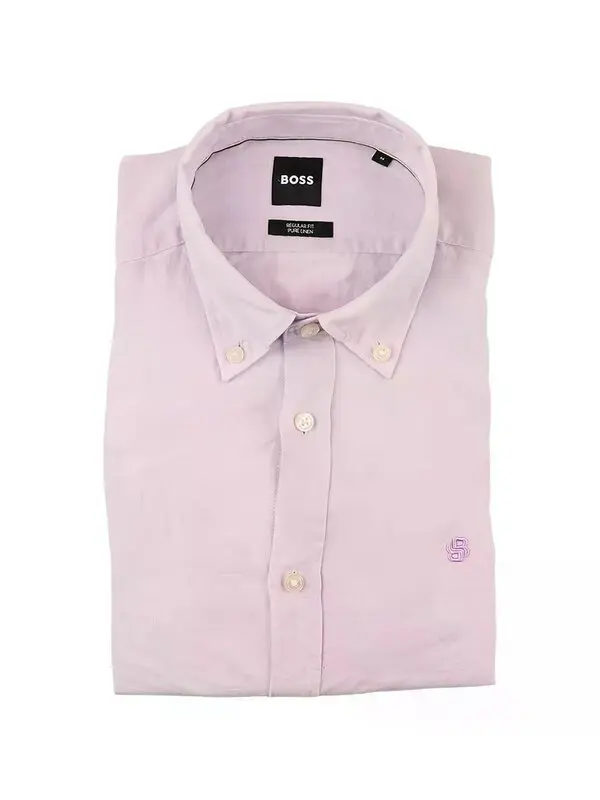 BOSS Button-down Embroidered Shirt